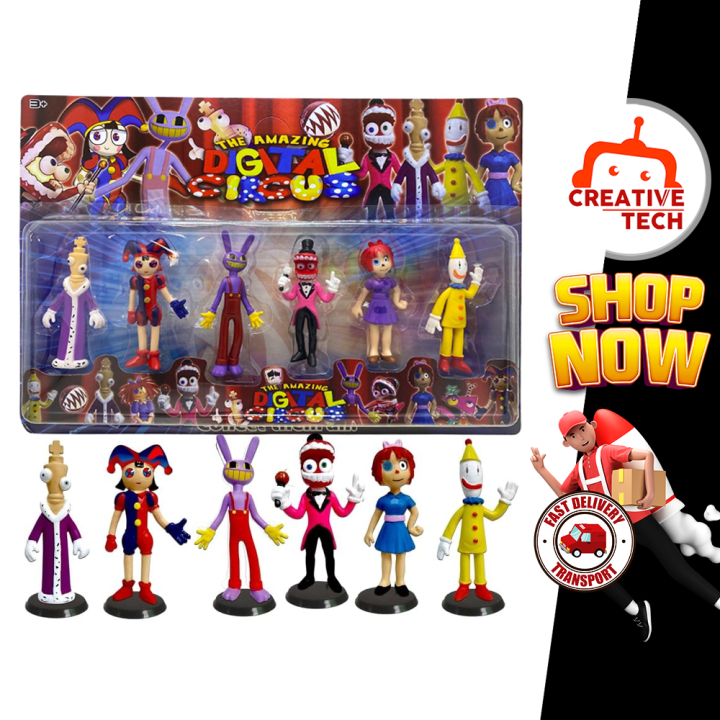 6 in 1 The Amazing Digital Circus Action Figures | Lazada PH