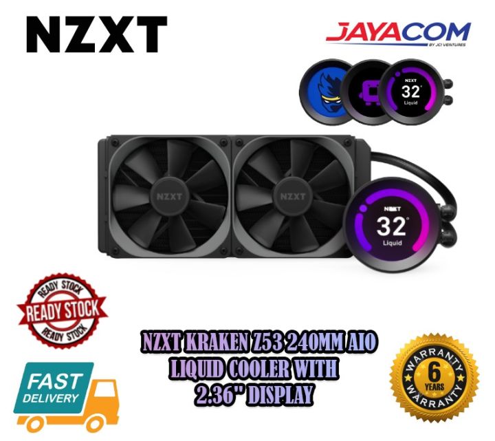 NZXT KRAKEN Z53 240MM AIO LIQUID COOLER WITH 2.36" DISPLAY | Lazada