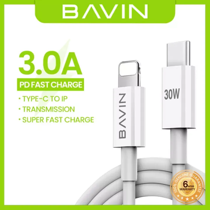 BAVIN CB169 PD Super Fast Charging Data Cable 3.0 Type-C to iPh Fast ...