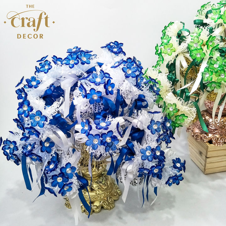 The Craft Decor 25pcs Crystal Bunga Telur | Gift Kahwin | Bunga Pahar ...