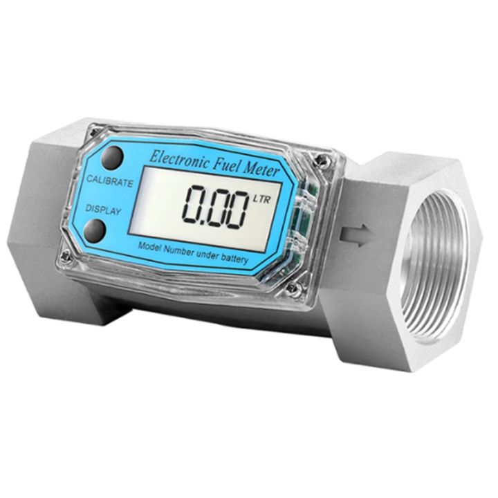 Electronic Turbine Flow Meter Digital LCD Display High Precision ...