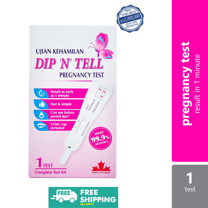 Alpro Pharmacy Dip N Tell Pregnancy Test Kit | Lazada