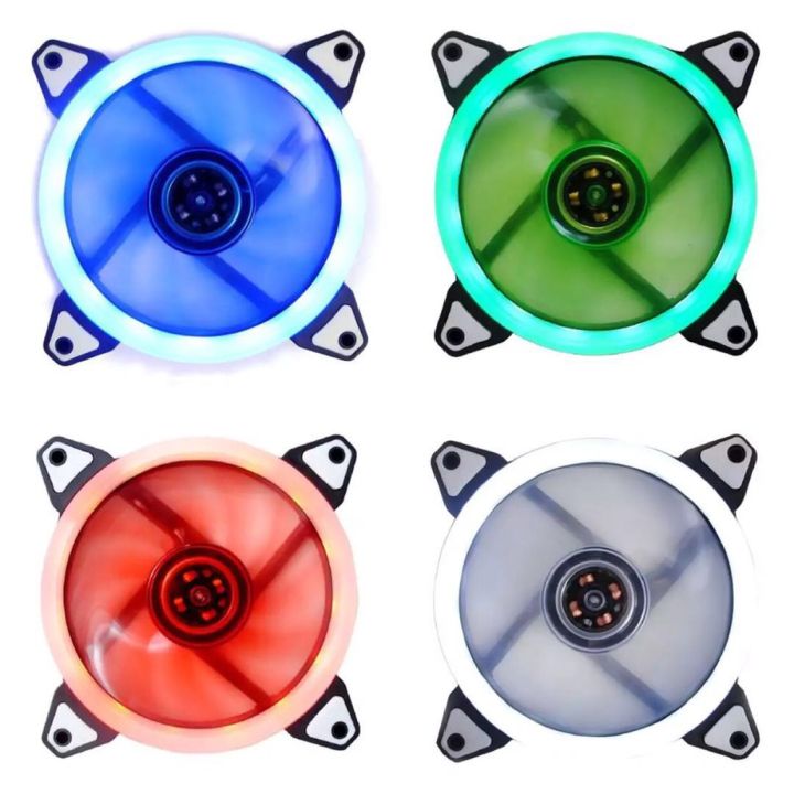 CPU Led Fan 120mm Case Chassis Cooling Ring LED Fan 4Pin + 3 | Lazada PH