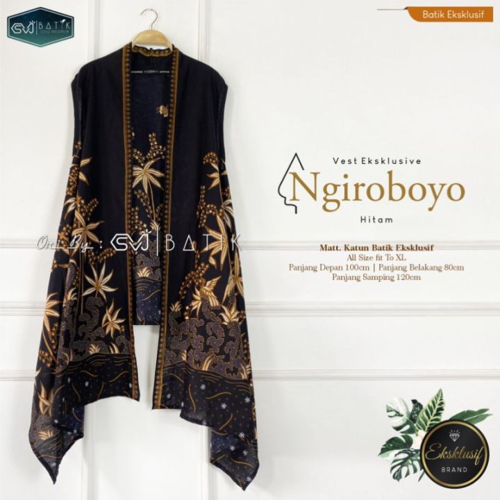 GLAMOURE - ATASAN BATIK WANITA MODEL TERBARU OUTER VEST CARDIGAN ROMPI ...