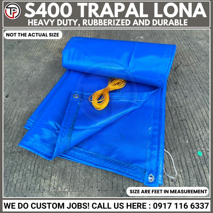 6x8ft S400 ORIGINAL HEAVY DUTY TRAPAL LONA TOLDA TARPAULIN ROOF COVER ...