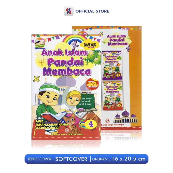 Buku Anak Islami Seri Paud Kreatif Anak Islam Pandai Membaca 1 - 4 ...