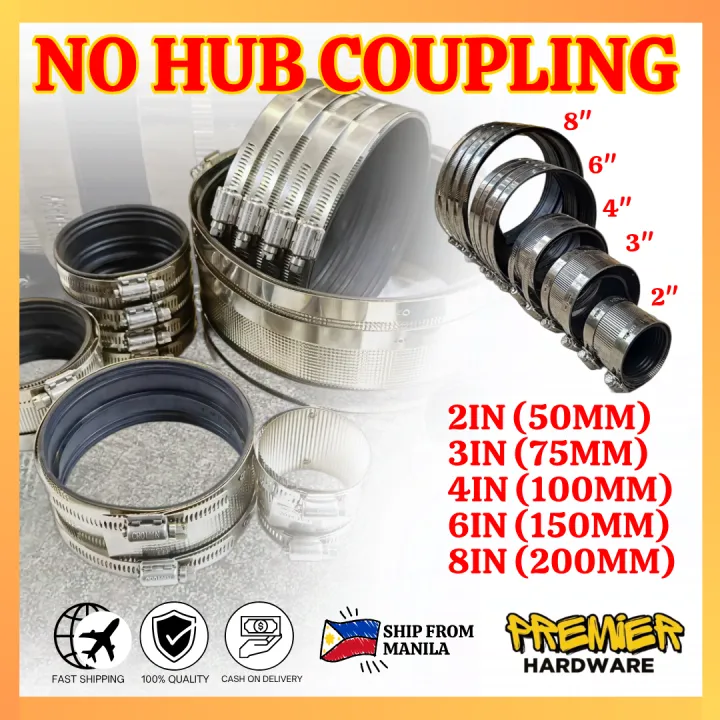 Stainless Steel Clamp Coupling Connector 3-Inch - Durable Rubber Hose ...