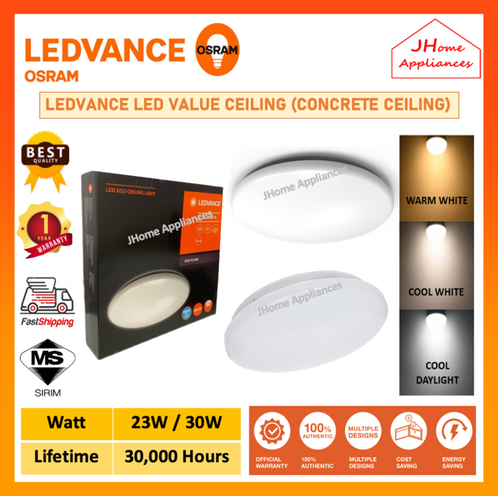 OSRAM LEDVANCE 23W / 30W LED VALUE CEILING LIGHT CELING LAMP DOWNLIGHT ...