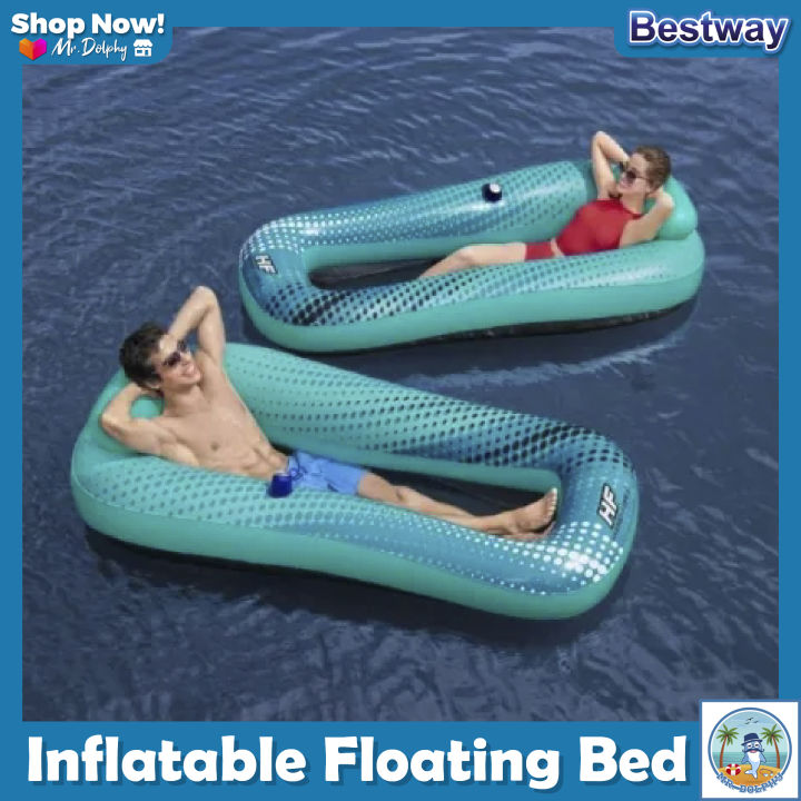 Bestway 43540 - Resort Leisure Pool Inflatable Floating Bed with Net ...