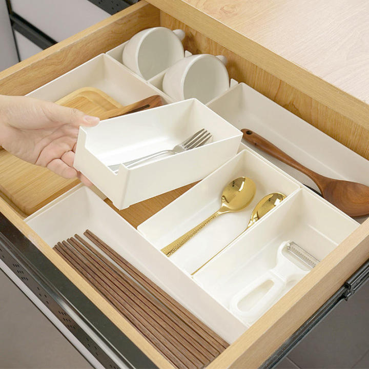 Plastic Drawer Organizer Drawer Divider Organizer Tray Storage Bin for ...