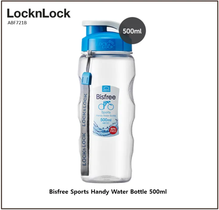 [Lock & Lock] Bisfree Sports Handy Water Bottle 500ml (ABF721B) | Lazada