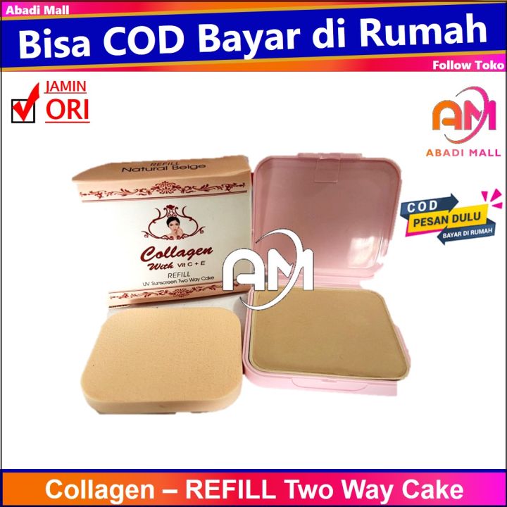 [REFILL] Collagen Two Way Cake Dhilisa Bisa COD Bayar di Tempat Bedak ...
