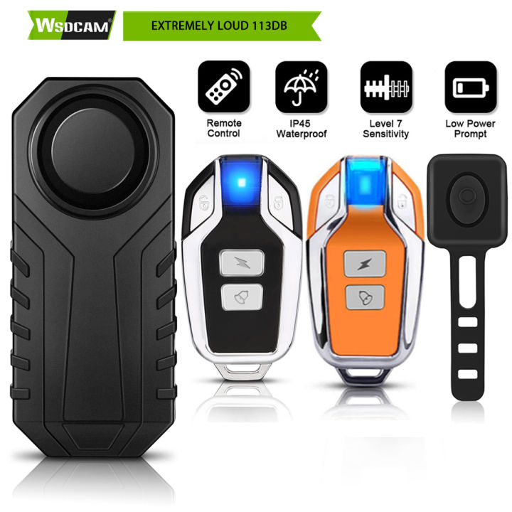 Wsdcam Waterproof Bicycle Alarm Motorcycle Electric Vehicle Bike ...