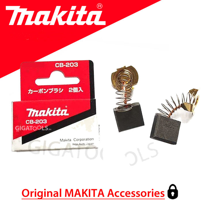 Makita Original Carbon Brush 203 / 203A / CB-203 / CB-203A for M3600M / M3600B / 2414NB / M2402B ...