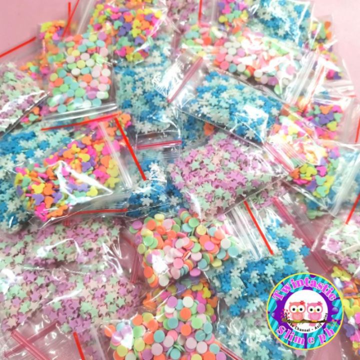 Fake Sprinkles for Slime (Polymer Sprinkles) || Twintastic Slime Ph ...