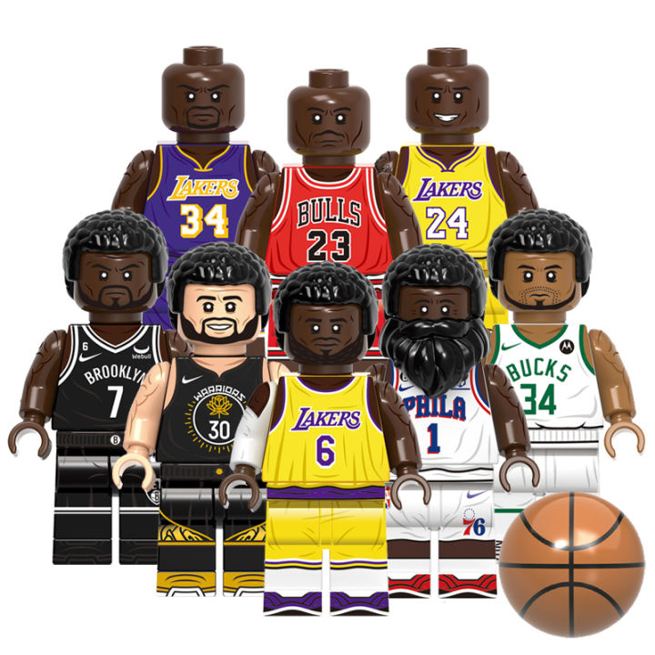New Mini Sports Star Basketball Super Stars Durant Harden Figures Toys ...
