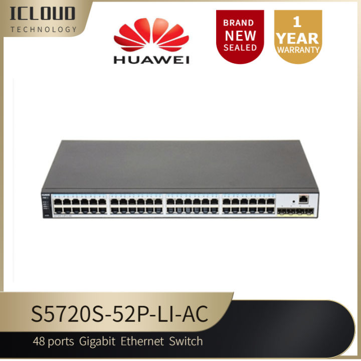 Huawei S5720S-52P-LI-AC S5720S Gigabit Ethernet Switch, 48 Ethernet 10 ...