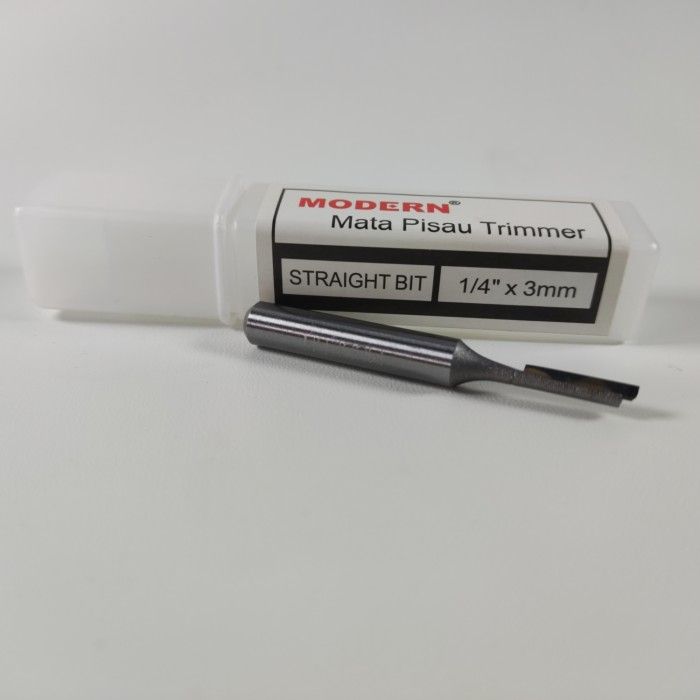 Mata Pisau Profil Kayu Straight Bit Router 1/4 x 3/16 Inch 3 MM Modern ...