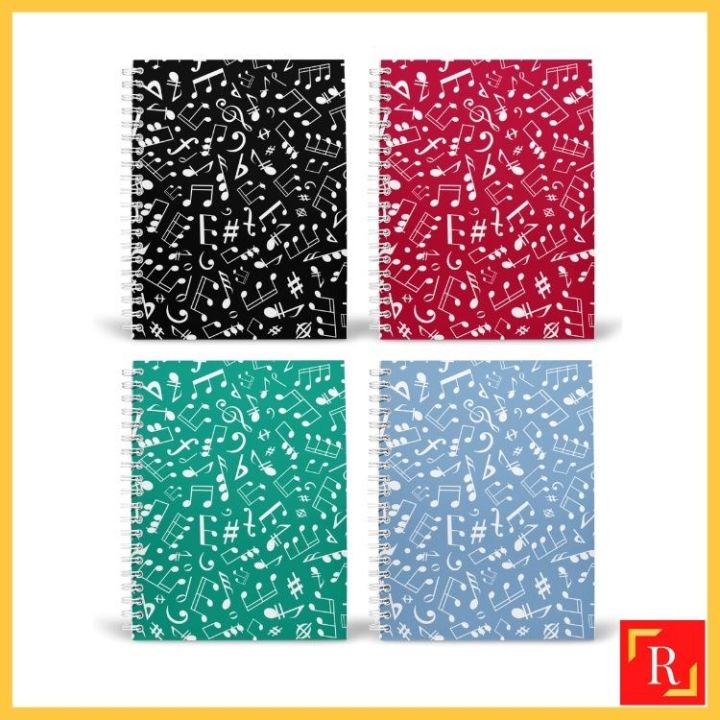 Music Spiral Notebook/Double Ring Notebook/Stave Staff Book-(A4 | Blank ...