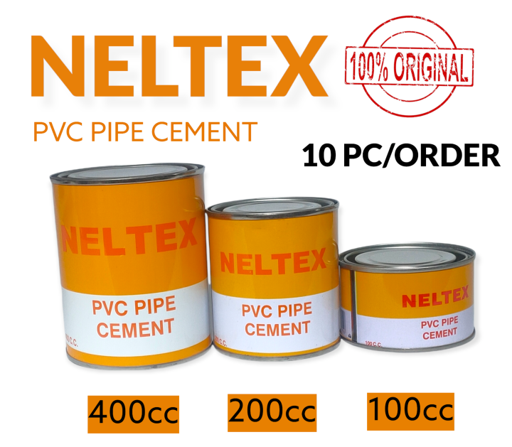 NELTEX PVC PIPE CEMENT (100, 200, 400cc) 10PCS/Order | Lazada PH