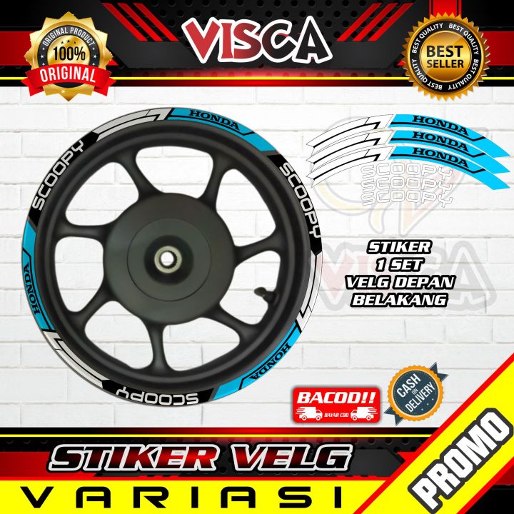 Stiker Velg - Sticker Velk - Stiker Cutting Velg - Stiker Velg Scoopy ...