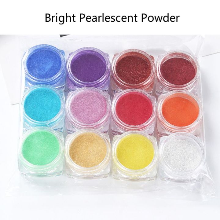12 Colors Mica Powder Epoxy Resin Dye Pearl Pigment Natural Mica ...
