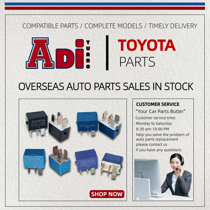 DENSO TOYOTA WATER PUMP RELAY 12V 4PIN HEADLIGHT/CHANGEHE SUZUKI GM ...