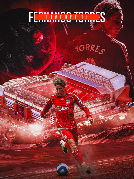 โปสเตอร์นักฟุตบอล Fernando Torres ตอร์เรส โปสเตอร์ติดผนัง ของแต่งบ้าน ...