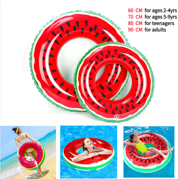 Watermelon Swimming Ring For Adult With Size 60cm 70cm 80cm 90cm ...