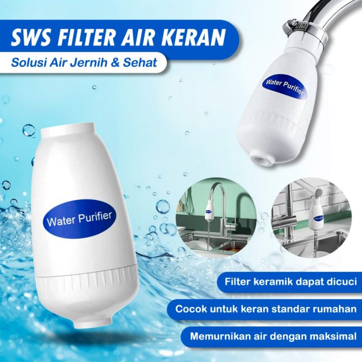 TITIK TIGA SWS Water Purifier Filter Air Keramik – Saringan Keran Air ...