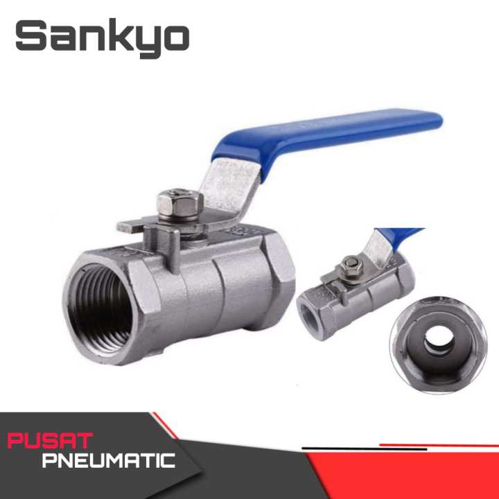 3" Ball Valve Sankyo Ball Valve Stainless Stop Kran Stainless 3" | Lazada Indonesia