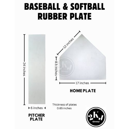 Baseball & Softball Rubber Plate ( HOME PLATE / PITCHER PLATE / BASE ...