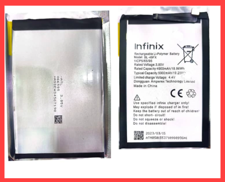 Infinix Zero X Neo Battery Replacement BL-49FX - 5000mAh, Ready Stock ...