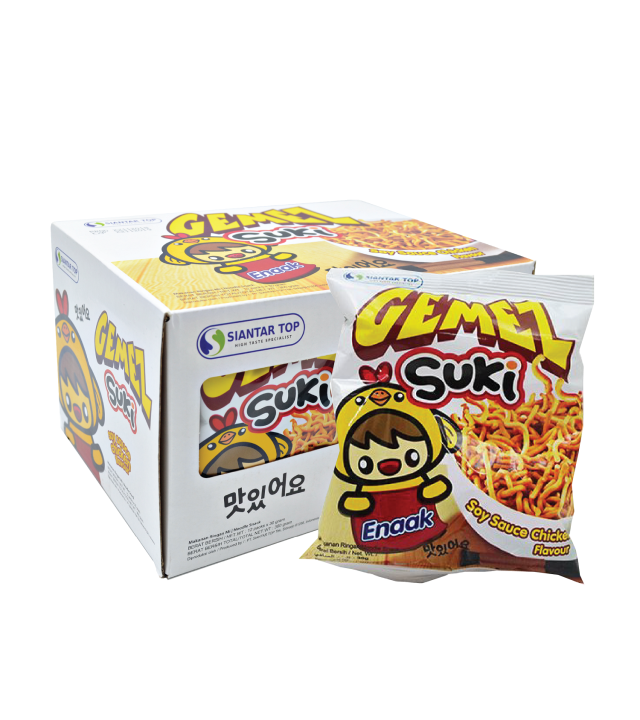 GEMEZ SUKI NOODLE SNACK SOY SAUCE AND CHICKEN FLAVOR 30G (12 ซอง/กล่อง) EXP : 15.01.25 | Lazada ...