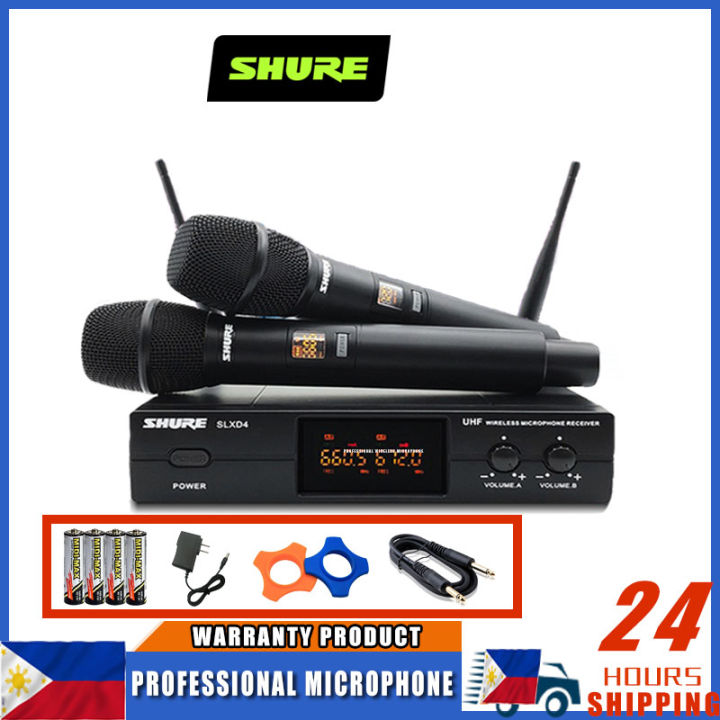 SLXD4 digital wireless microphone system, KTV audio dual Karaoke,Frequency modulation high ...