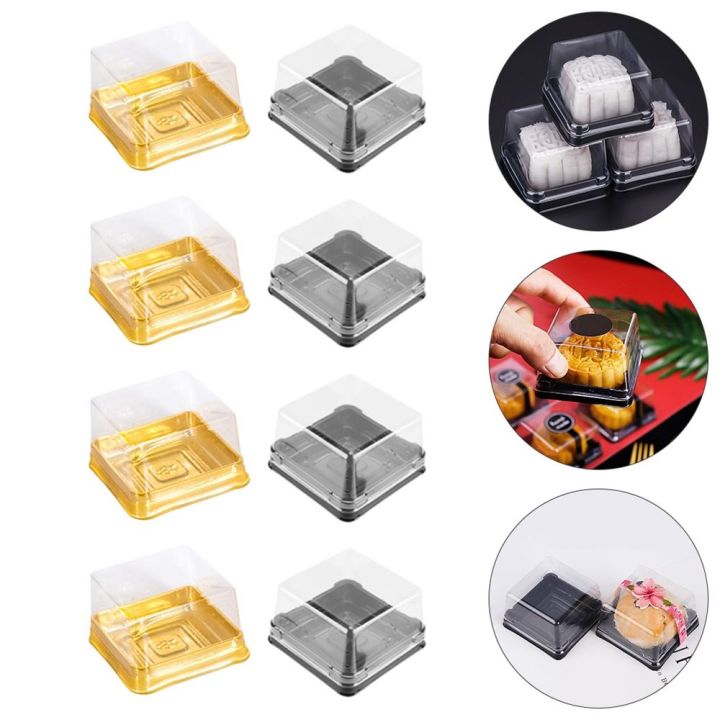 R3LRW0X Golden 50pcs Wedding Gift Packing Box Moon Cake Egg-Yolk Puff ...