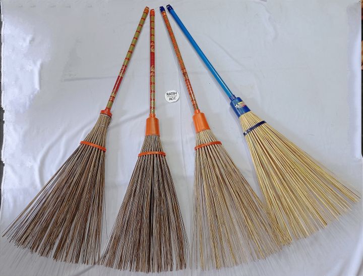 SAPU LIDI TAMAN GAGANG KAYU HALAMAN JALANAN TANAH PAVING PEKARANGAN ...