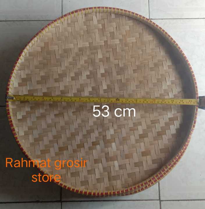 Tampah Nyiru Bambu Besar 53 Cm Nampan Anyaman Bambu Nampan Berjemurnampan Tradisional Kekar
