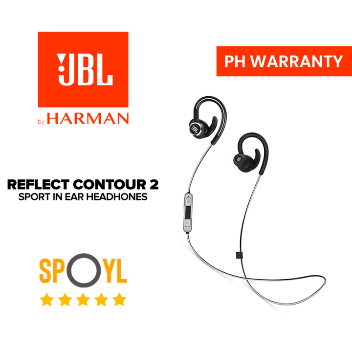 JBL Reflect Contour 2 Wireless Sport In-Ear Headphones with Three ...