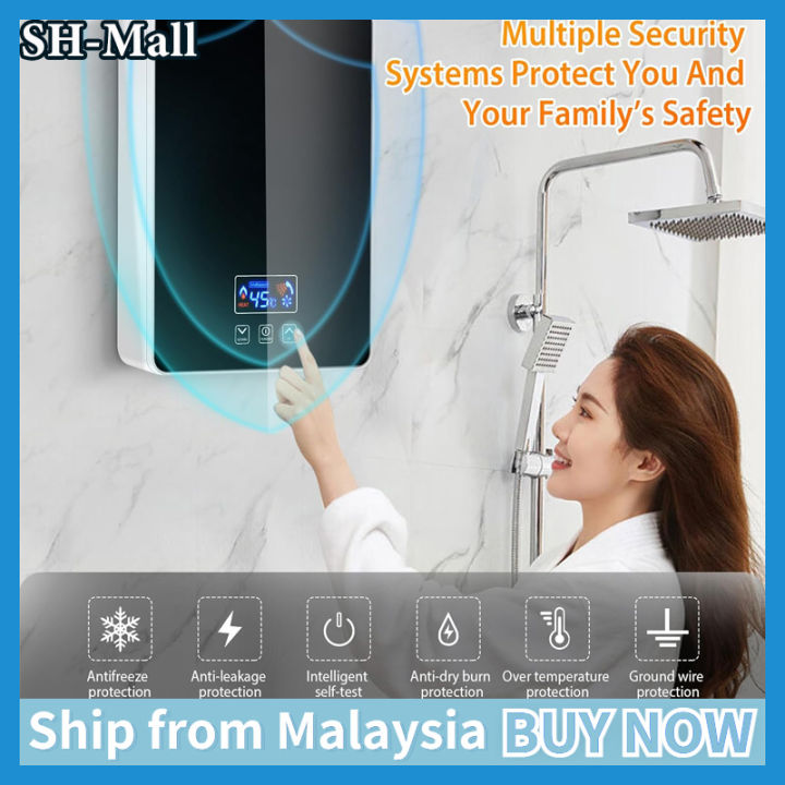 Electric Tankless Water Heater 6500W 220V Instant Water Heater with ...