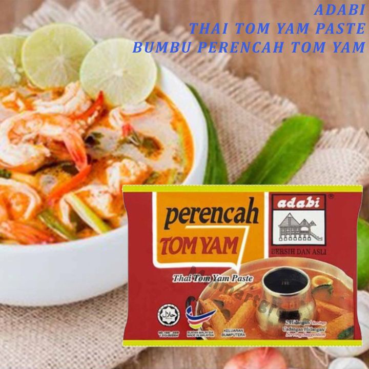 Adabi / Thai Tom Yam Paste / Bumbu Perencah Tom Yam / 40gr | Lazada ...