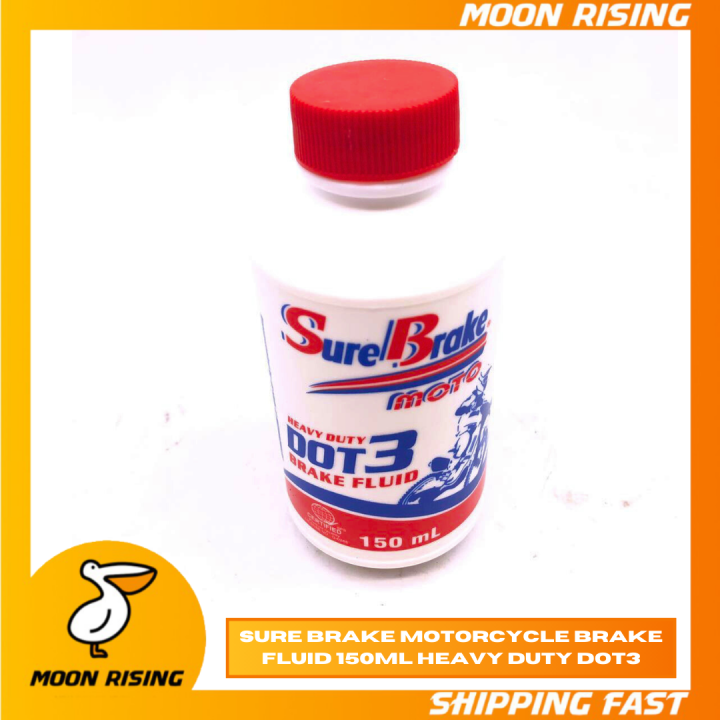 SURE BRAKE MOTORCYCLE BRAKE FLUID 150ML HEAVY DUTY DOT3 | Lazada PH