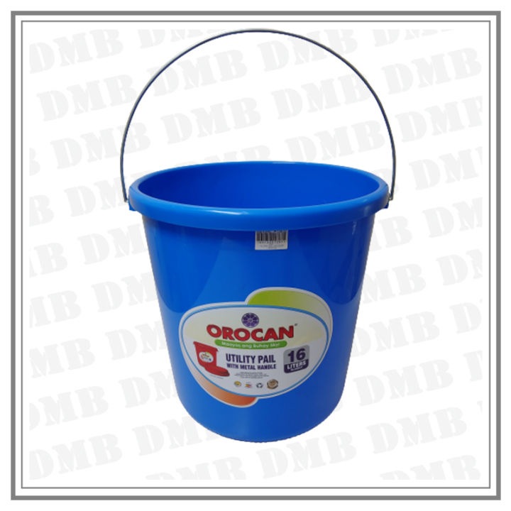 Orocan Utility Pail With Metal Handle W/O Cover 16 Liter #ORO6004P ...