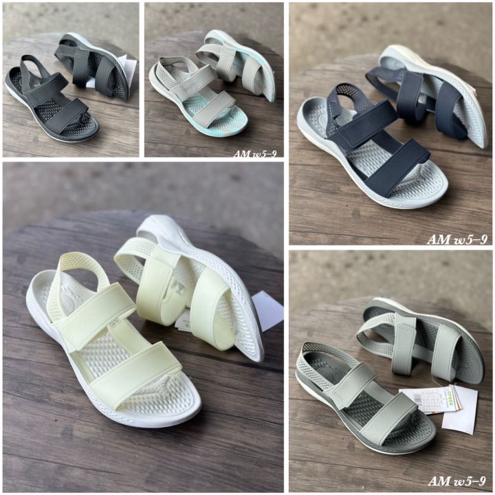 รองเท้าแตะ Cro*s Women คุณภาพดีใส่ได้นานกันน้ำได้นิ่ม Sz W5--W9 (Have 5 Colors) | Lazada.co.th