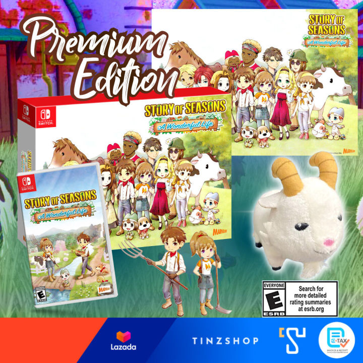 Nintendo Switch Game Story of Seasons A Wonderful Life [Premium Edition ...