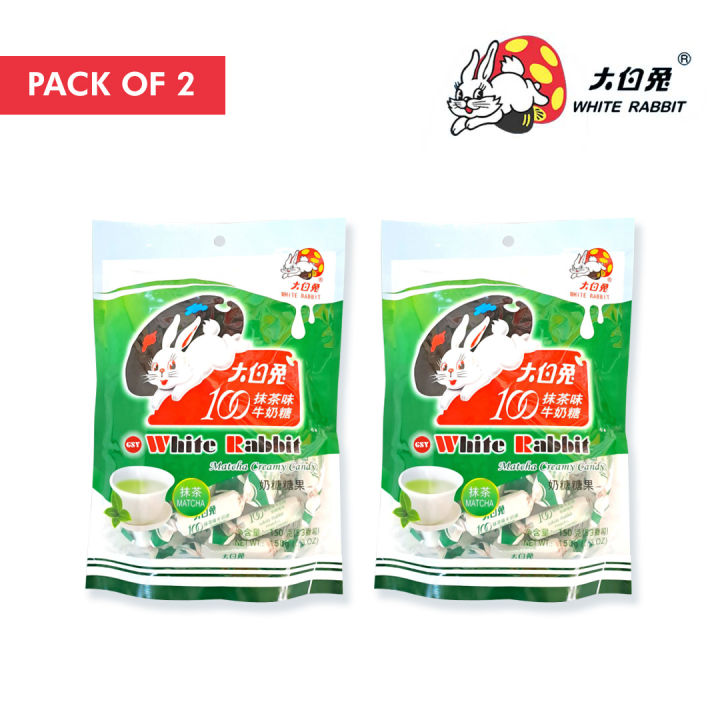 White Rabbit Creamy Matcha Green Tea Candy 150g - PACK OF 2 | Lazada PH