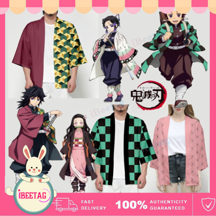 3D Demon Slayer Cosplay Costume Kimetsu No Yaiba Tanjirou Kamado Nezuko ...