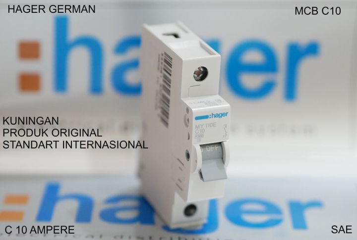 MCB HAGER 10 AMPERE C10 | Lazada Indonesia