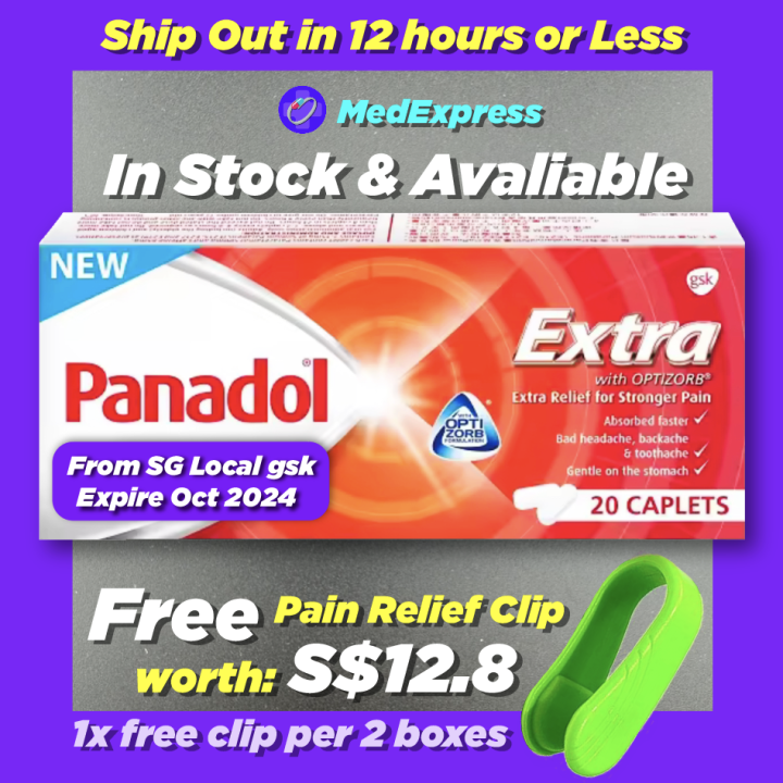 Panadol Extra with Optizorb 20 Caplets | Lazada Singapore