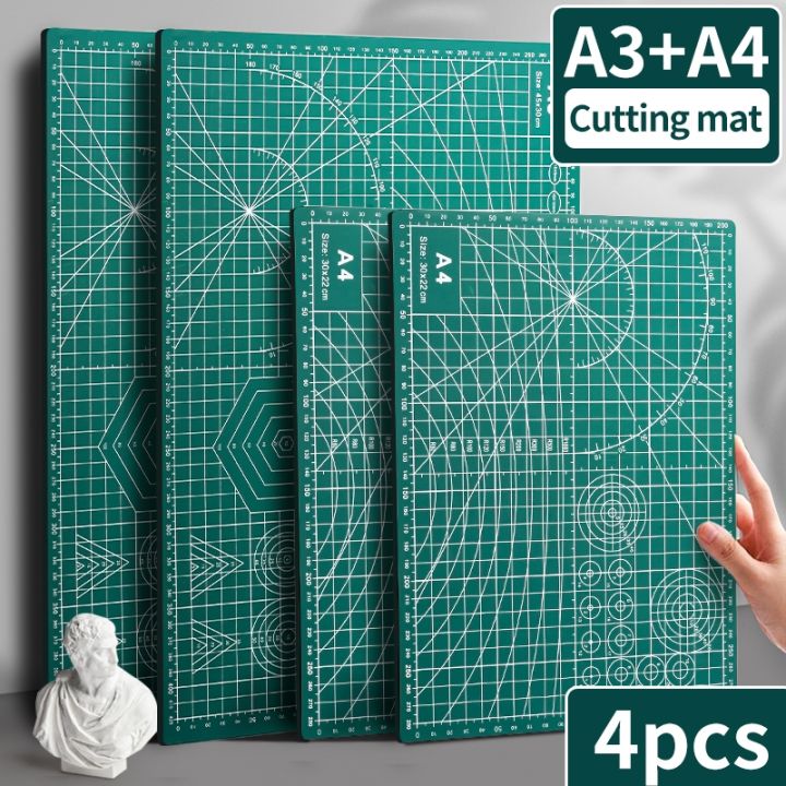 A3/A4 Cutting Mat PVC Cut Pad PatchworkTool Manual Double-sided Self-healing Cutting Board ...